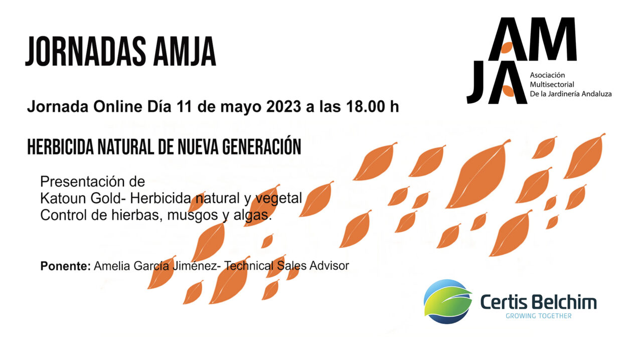JORNADA AMJA ON LINE SOBRE HERBICIDA NATURAL DE NUEVA GENERACIÓN